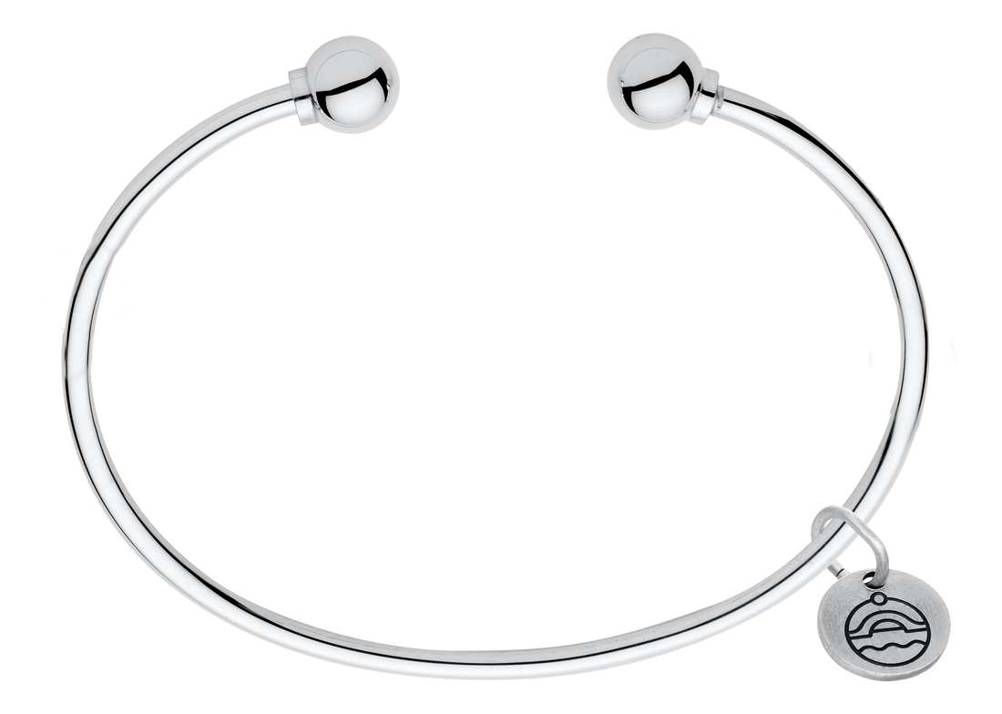 Sterling Silver Double Bead Cape Cod Cuff Bracelet – CapeCodJewelry